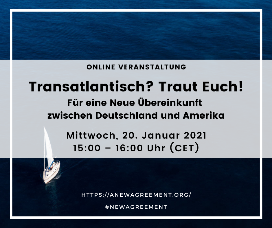Transatlantische Arbeitsgruppe: Transatlantisch? Traut Euch ...